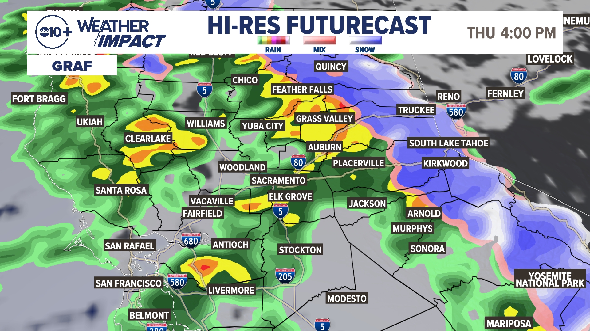 California Winter Storm: Northern California to see impact Wednesday ...