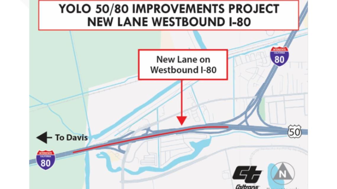 New lane opening on I-80 to ease Yolo Causeway traffic | abc10.com