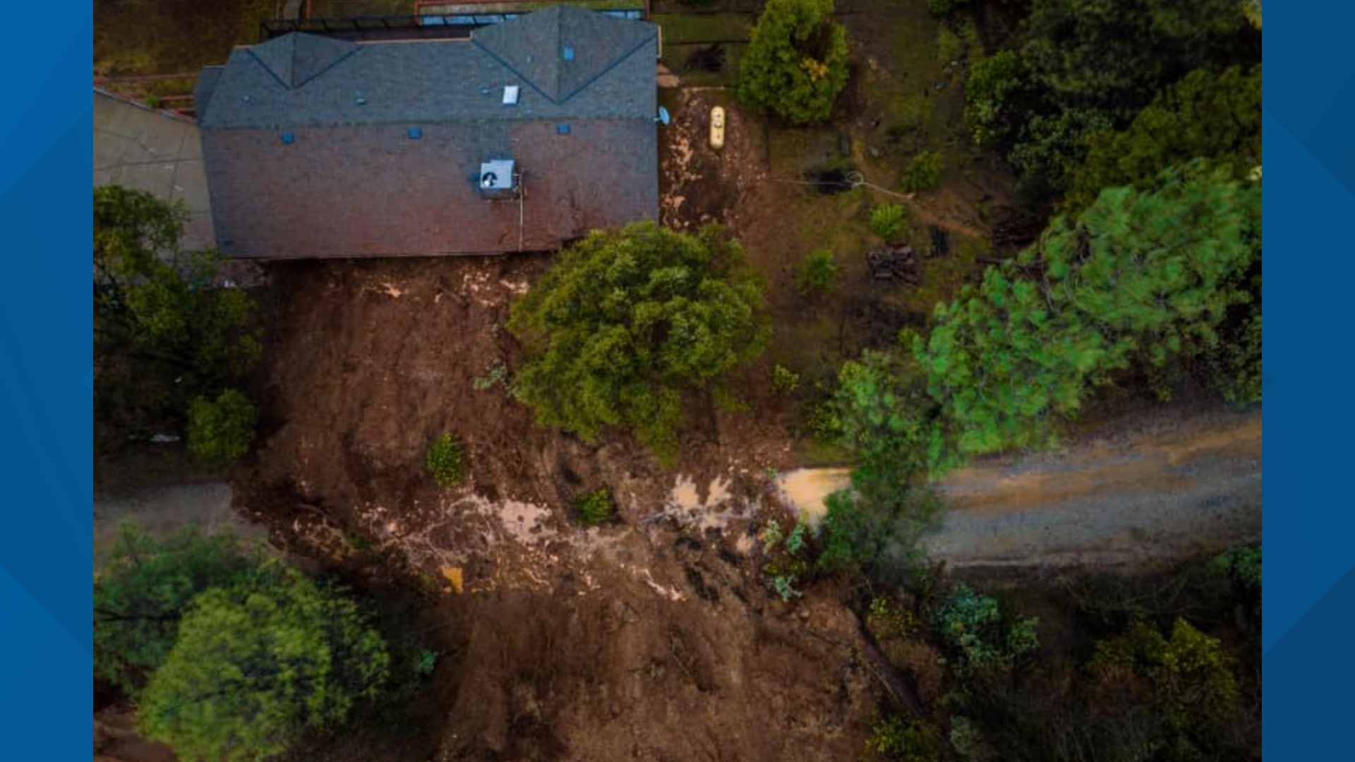 Mudslide in Colfax leaves major damage to home | abc10.com