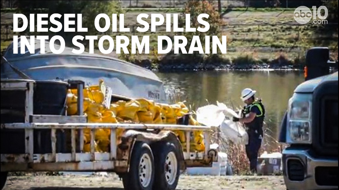 Breaking | Diesel oil spill leaks into North Natomas' Tanzanite ...
