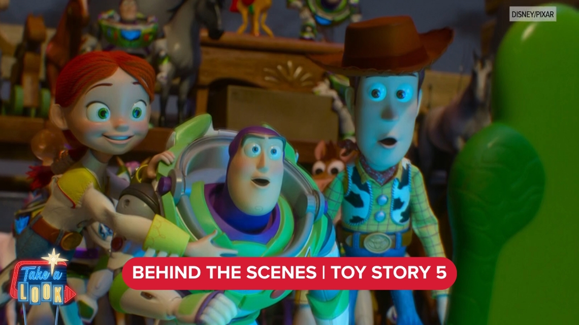 Behind the scenes at Pixar for a Toy Story 5 preview | Take a Look ...