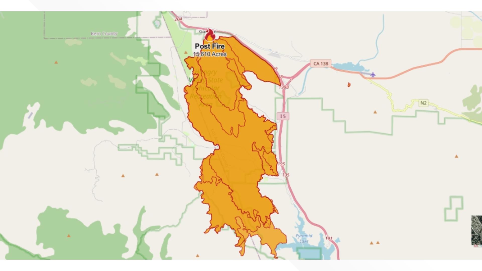 Post Fire in Los Angeles County: Evacuations, Maps, Updates | abc10.com