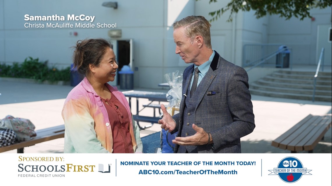 December 2023: ABC10's Teacher of the Month Samantha McCoy | abc10.com