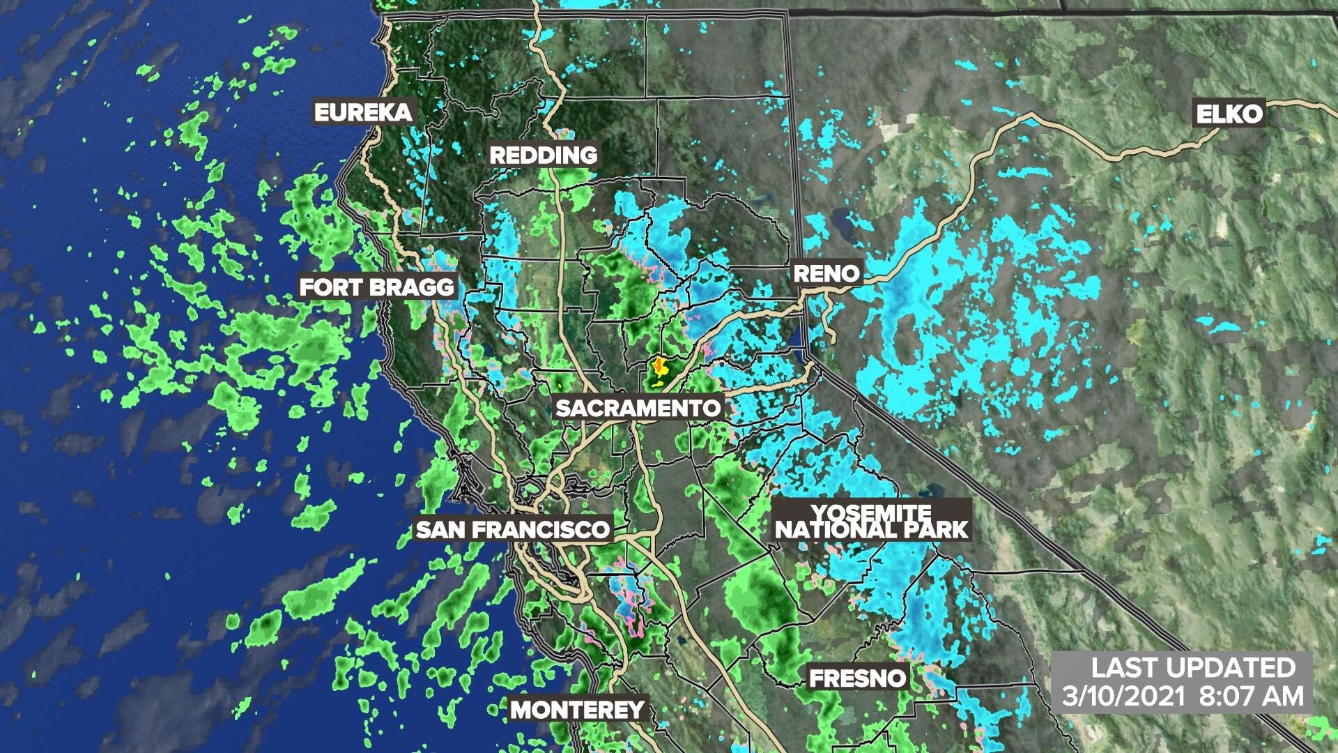 Late-winter storm brings rain, snow to Northern California | abc10.com