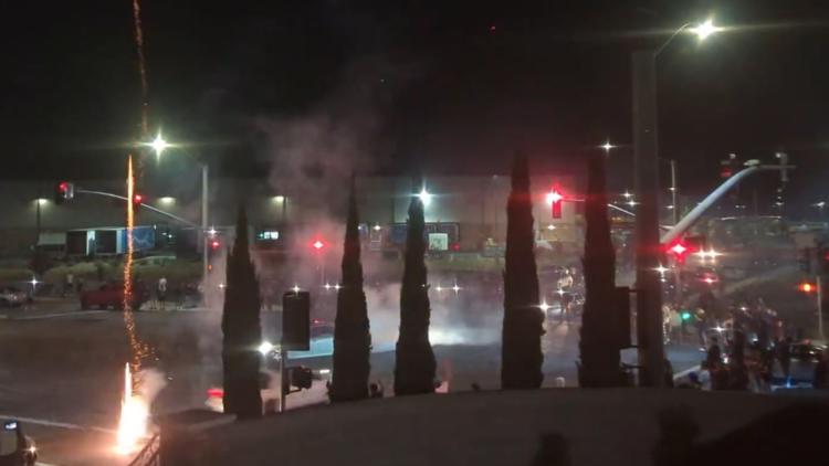 West Sacramento sideshow broken up with upwards of 50 cars | abc10.com