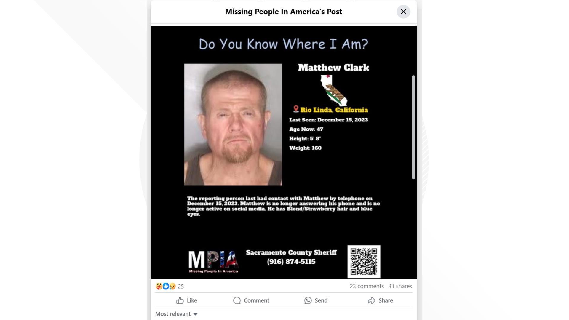 Matthew Clark: Missing Sacramento man’s mummified remains found in ...