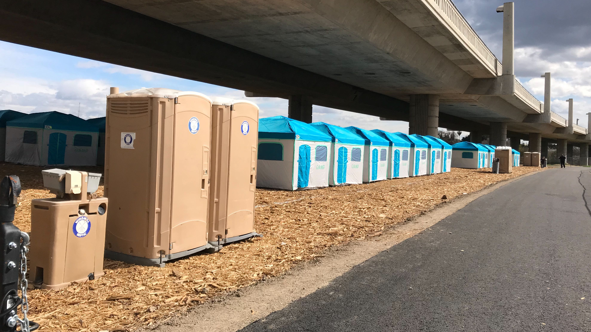 Modesto homeless move into new tent city under 9th Street bridge ...