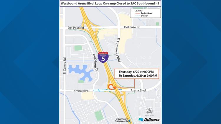Project to impact traffic on I-5 near Natomas June 21-24 | abc10.com