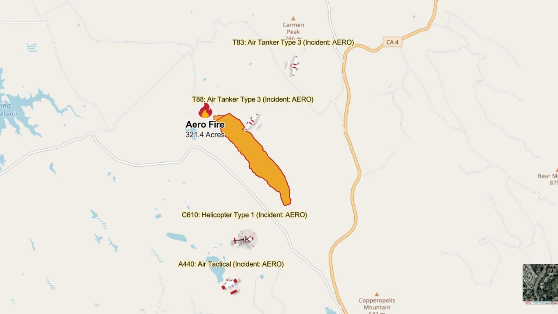 Aero Fire in Calaveras County: Evacuations, Maps, Updates | abc10.com