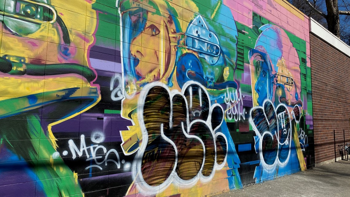 'You're no artist' | Alleged vandal tarnishes $5,000 mural in Midtown ...