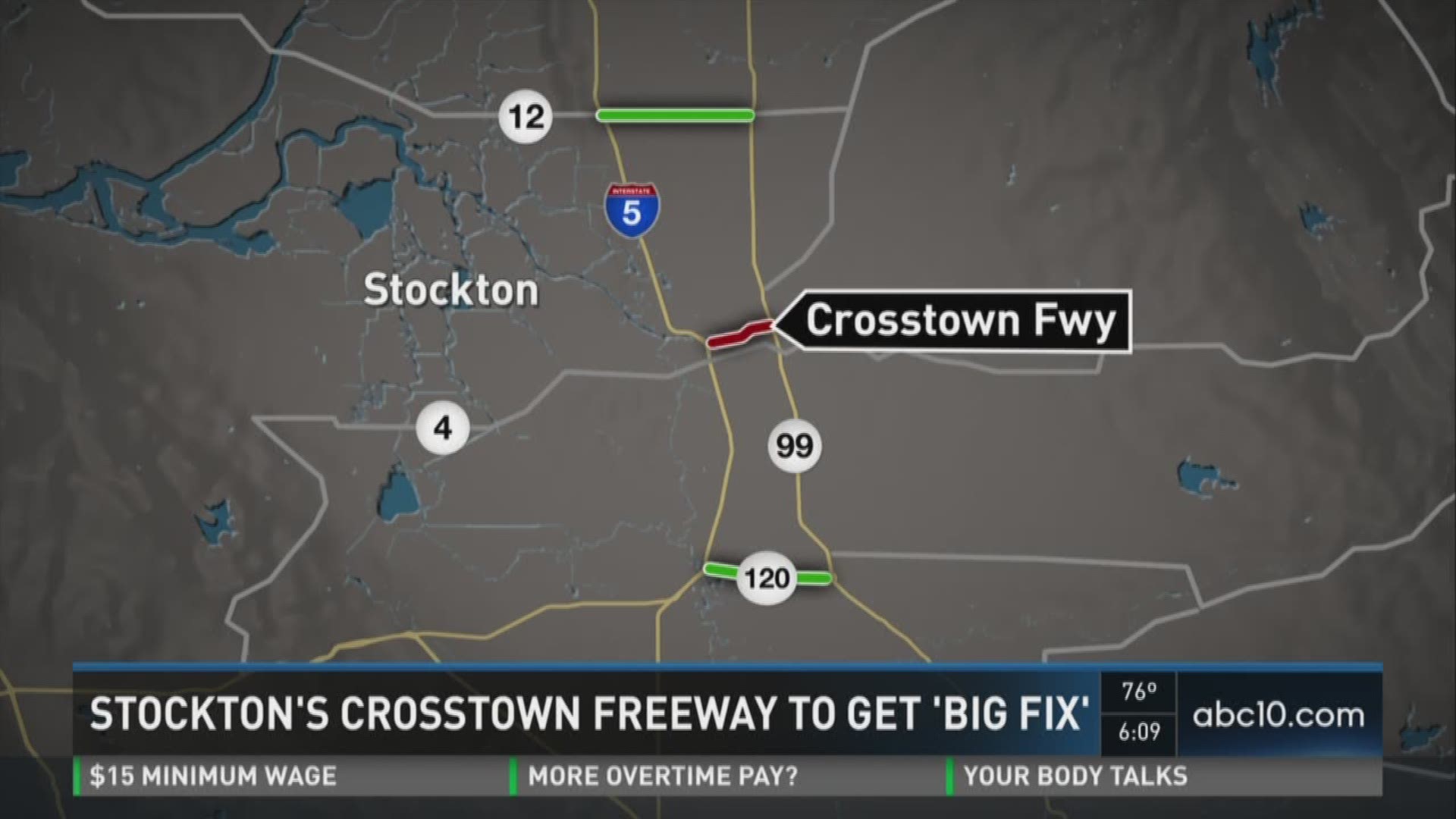 Stockton's Crosstown Freeway getting 'big fix' | abc10.com