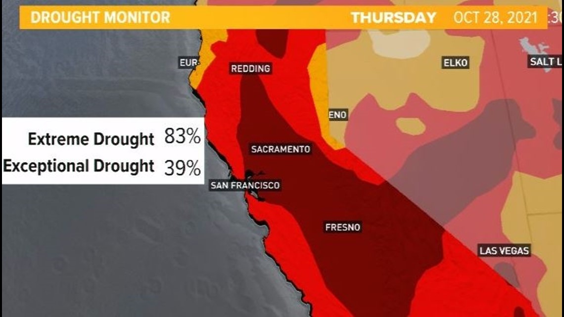 Drought Monitor shows improving conditions following storm | abc10.com