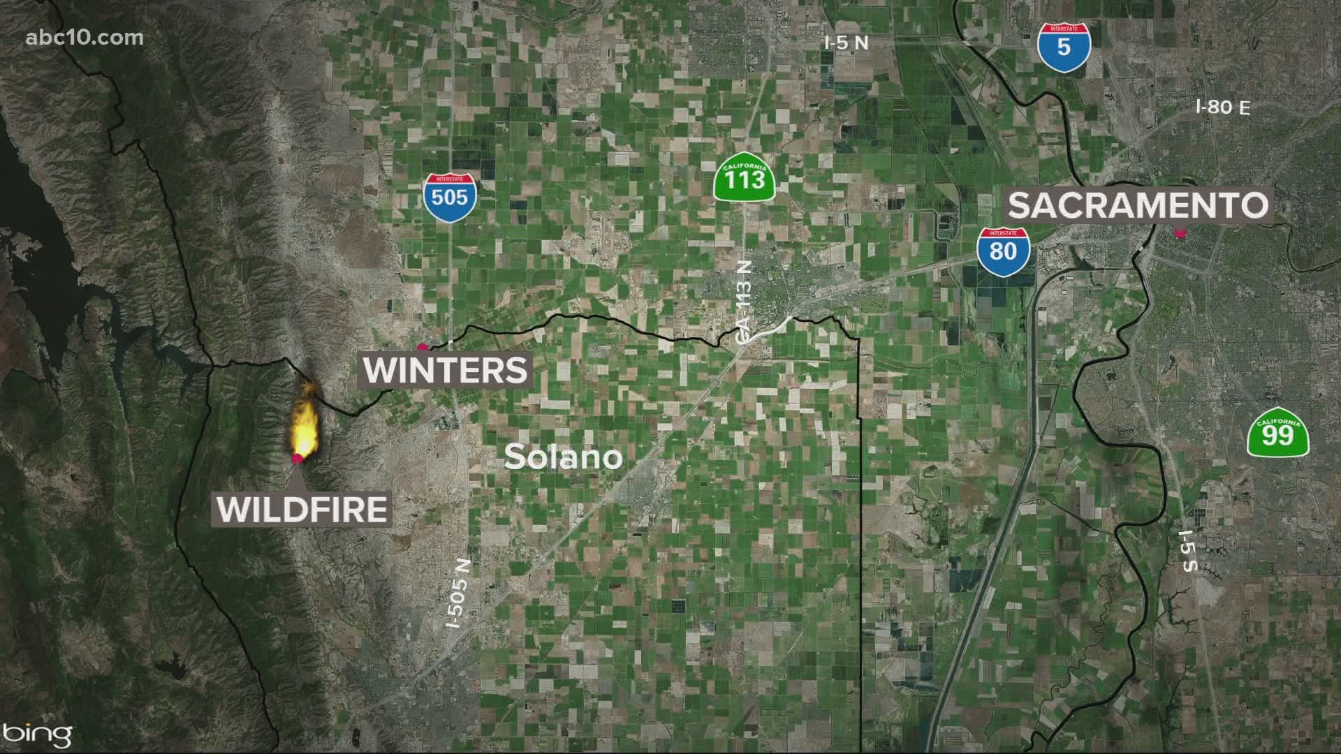 Maps and updates for Quail Fire near Winters and Vacaville | abc10.com