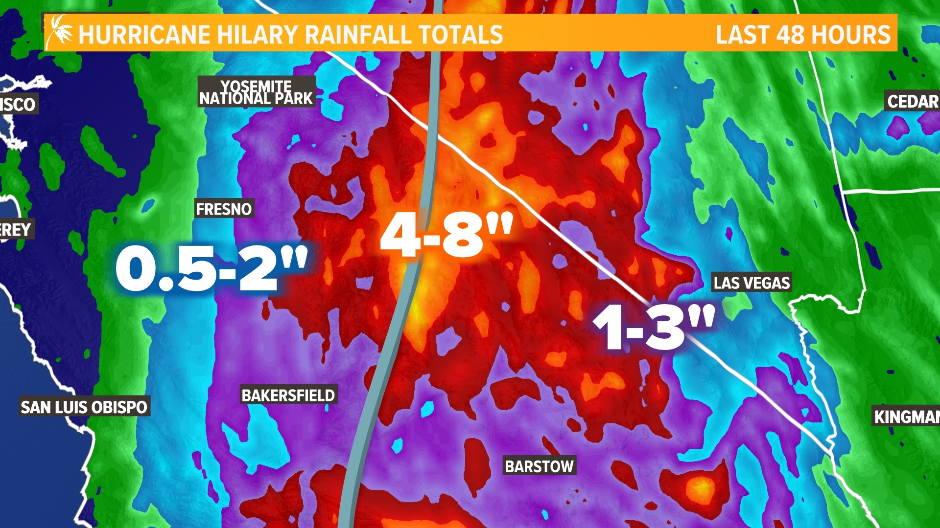 Post-Tropical Storm Hilary | Parts of California drenched by rain ...