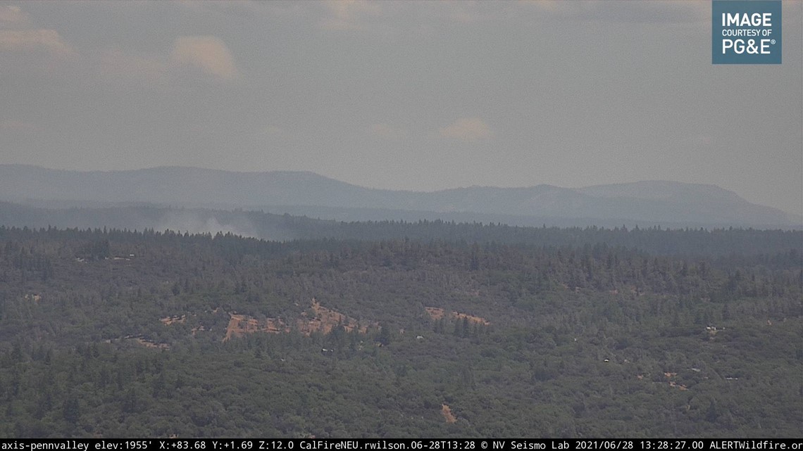 Nevada County fire crews contain fire off of Highway 20 | abc10.com