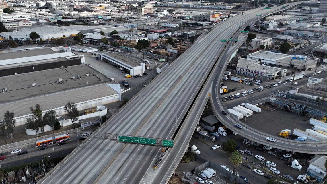 LA Freeway Fire: Newsom says arson was likely cause | abc10.com