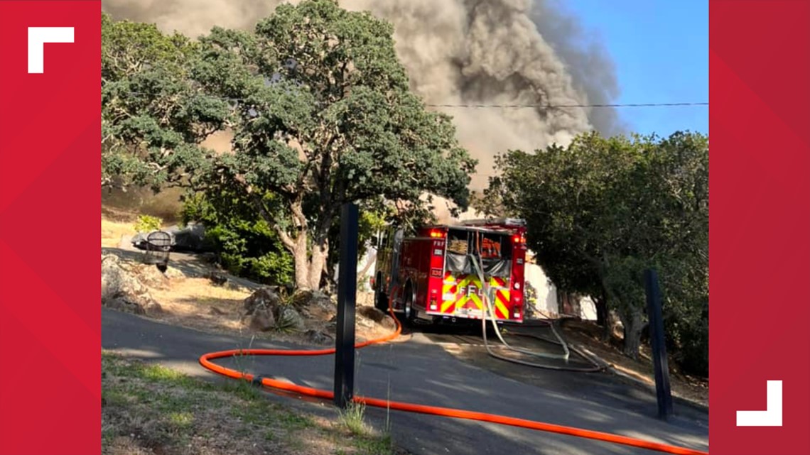 Fire in Fairfield: Crews battle house fire on Green Valley Rd | abc10.com