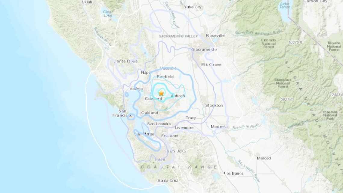 California earthquake today: 4.1 magnitude felt in Fairfield | abc10.com