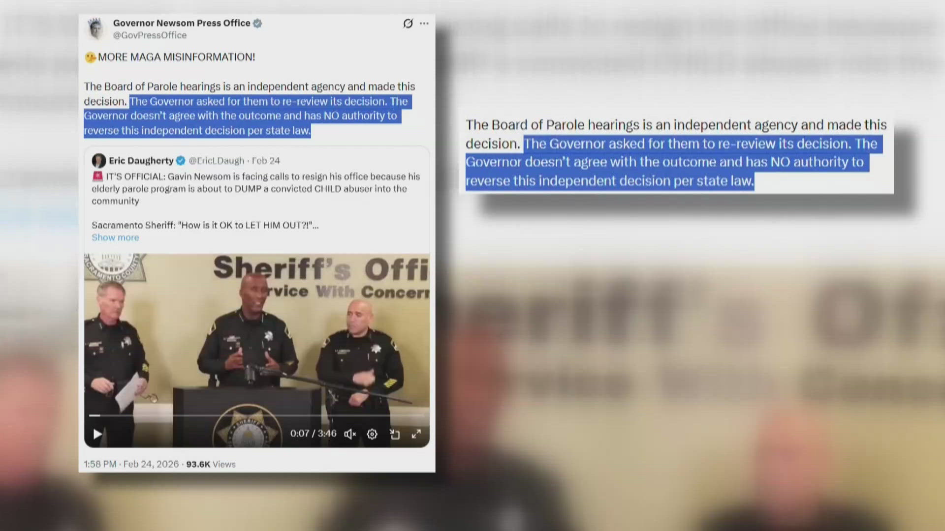 Republicans call on Gov. Newsom to remove parole board members after ...