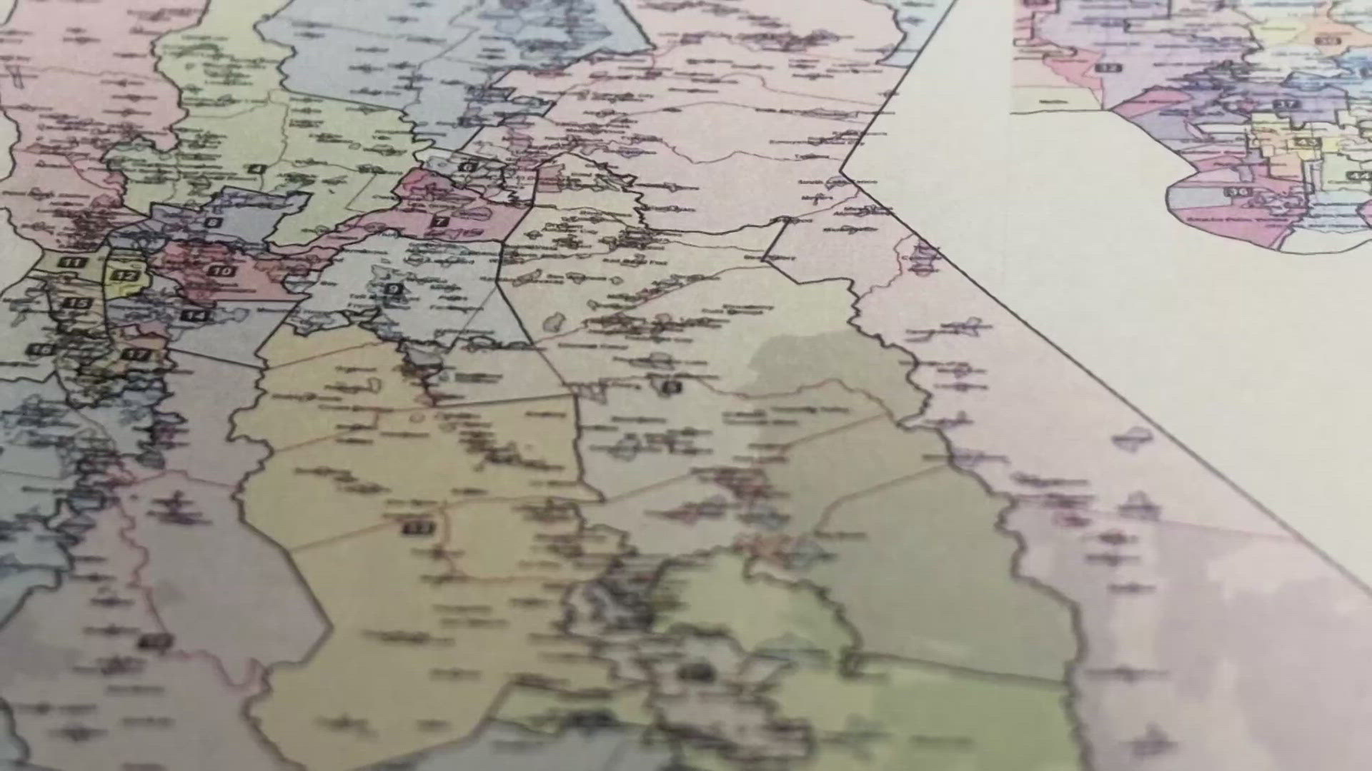 New draft of map shows proposed redistricting congressional lines in ...