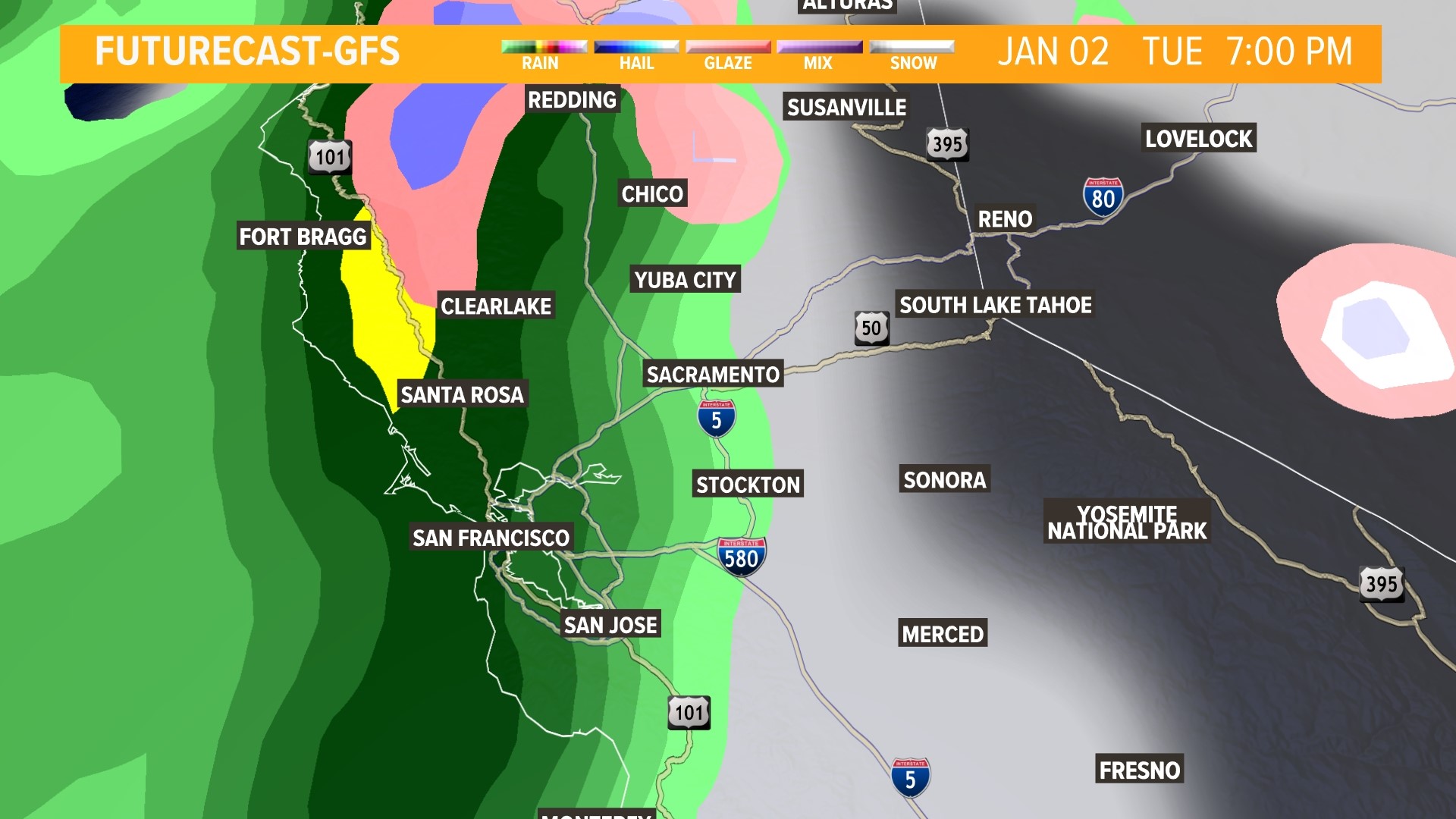 Northern California winter storm timelines | abc10.com