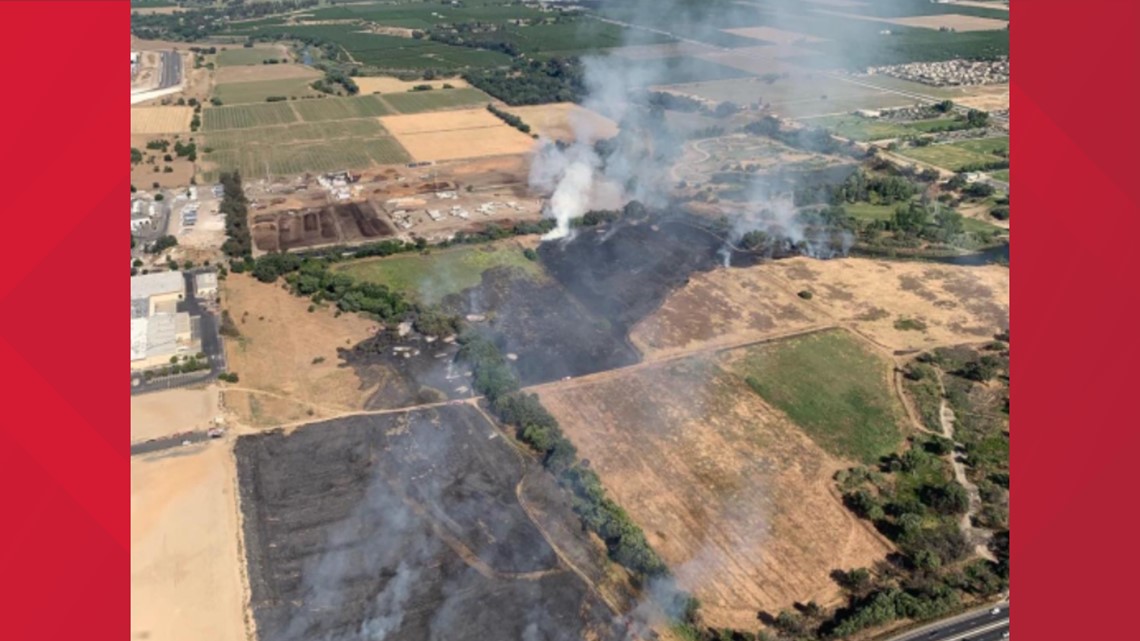 Fire in Modesto area: 1 person hospitalized with burns | abc10.com