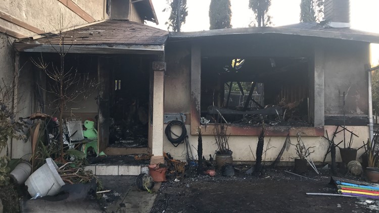 11 structures damaged after large fire tears through Tracy neighborhood ...