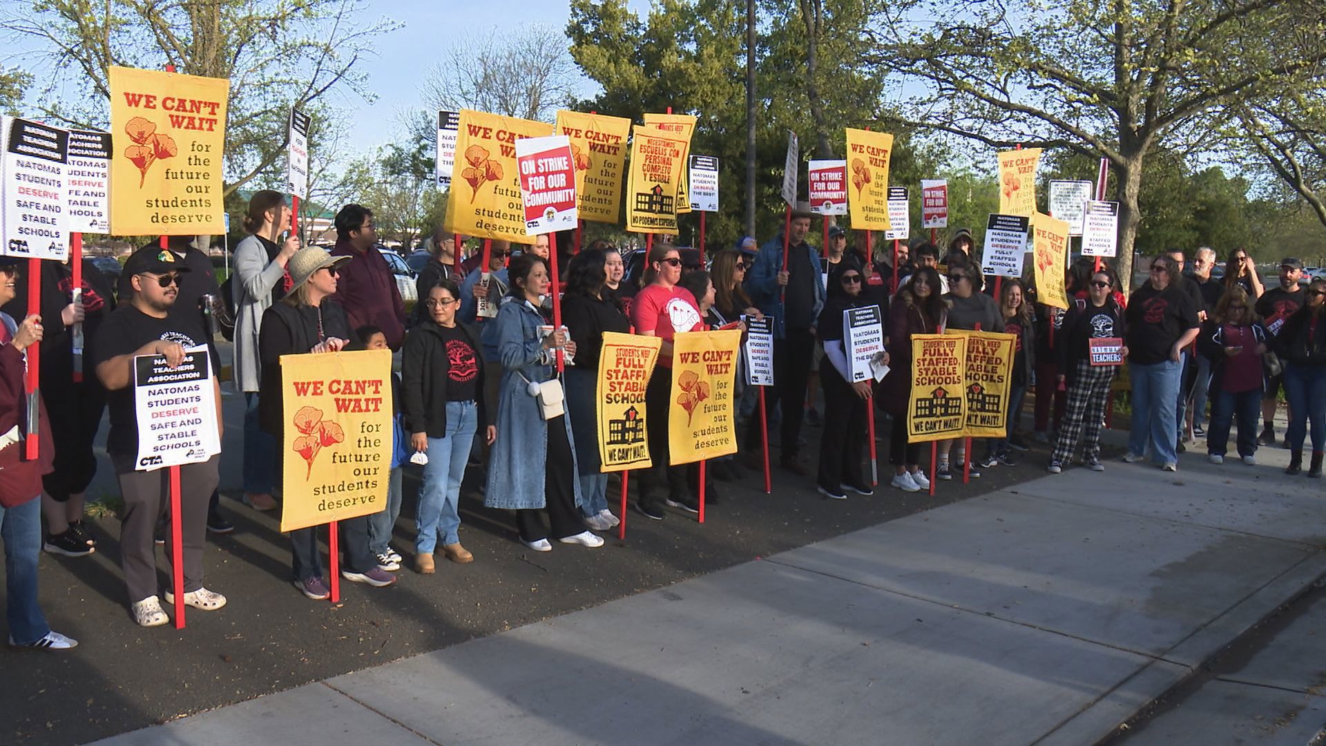 Natomas teachers launch first-ever district strike as contract dispute ...