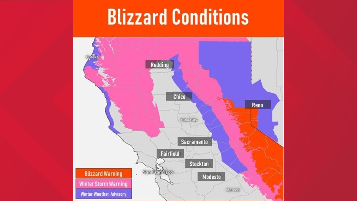 California's Sierra Blizzard | Warning extended until midnight | abc10.com