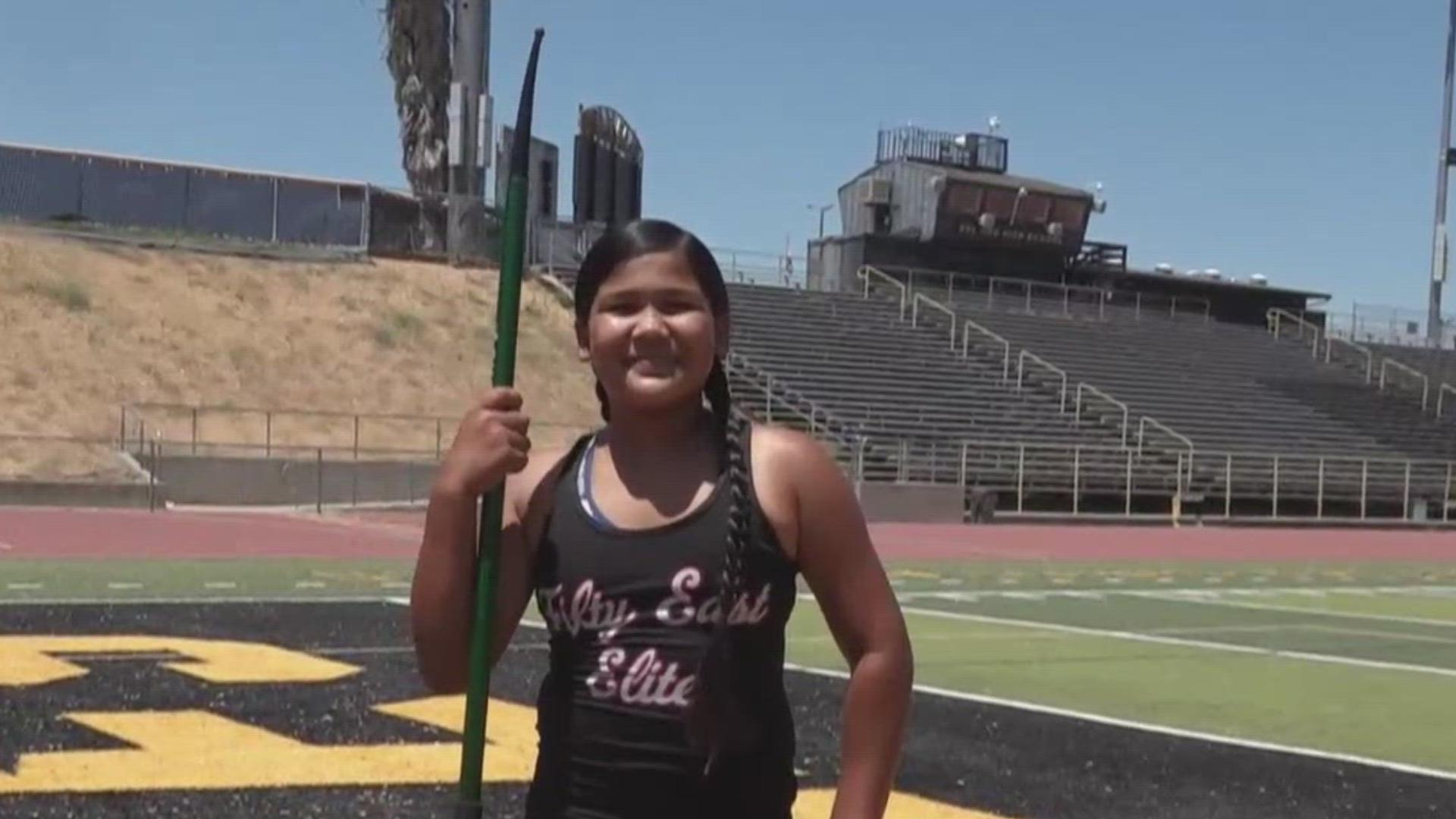 Kadylin Abilo, 11, qualifies for Junior Olympics in javelin after rapid ...