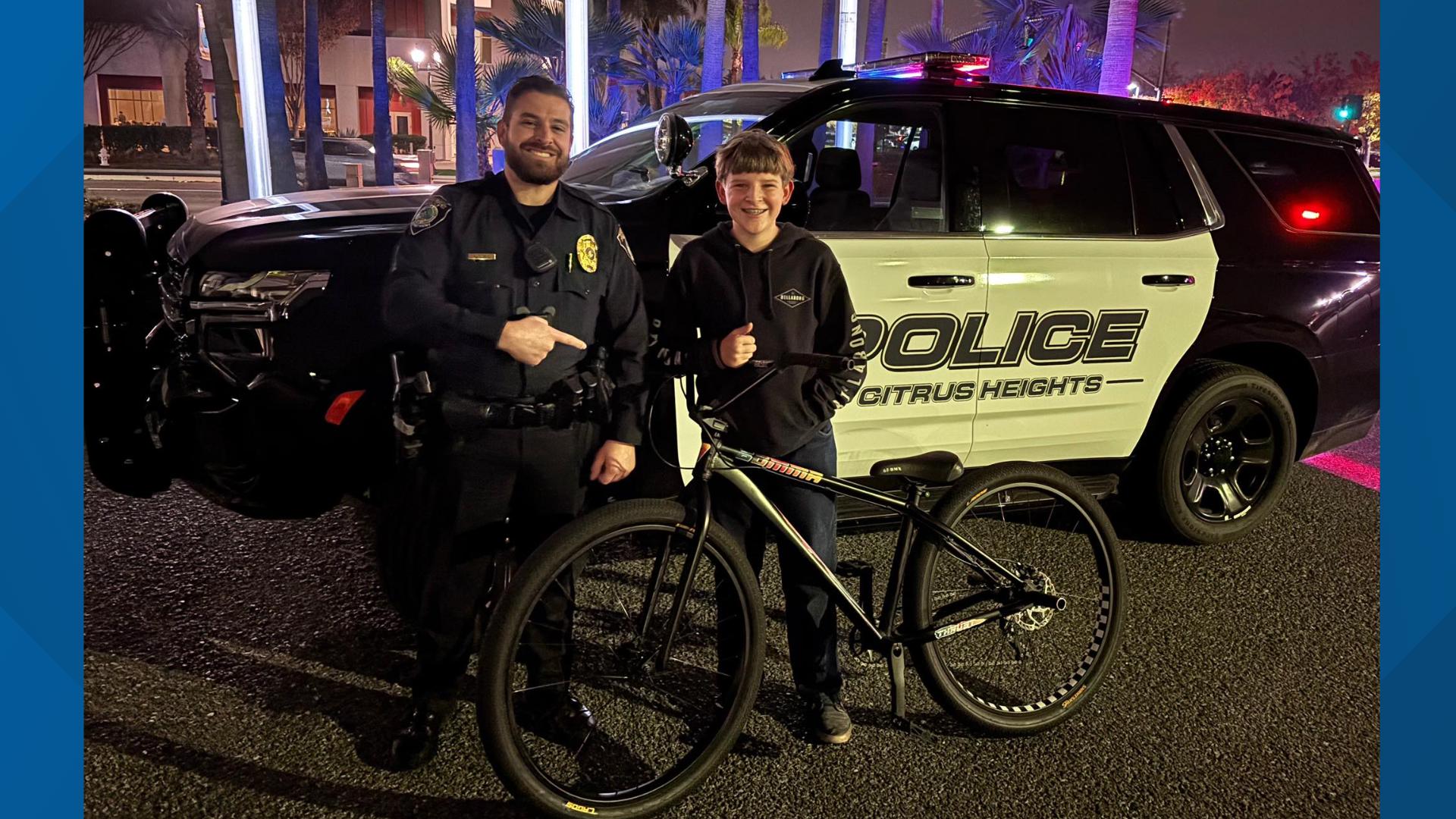 Police officer recovers stolen bike, returns it to 13-year-old in ...