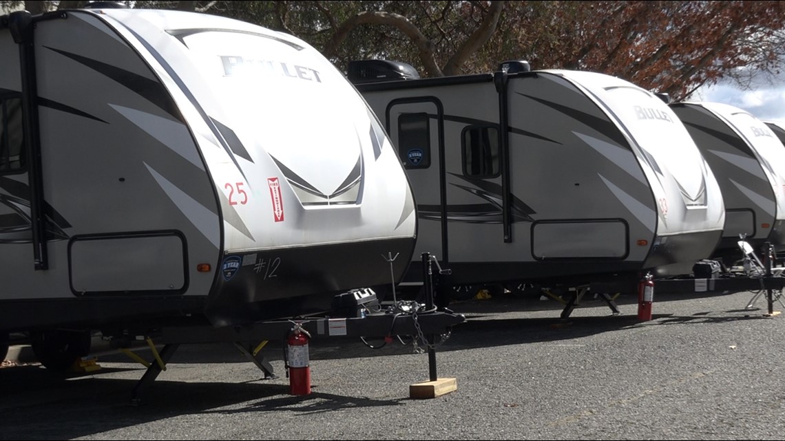 Sacramento Miller Park opens trailers ahead of stormy weather | abc10.com