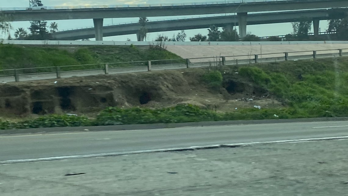 Cave dugouts found along Stockton's crosstown freeway | abc10.com