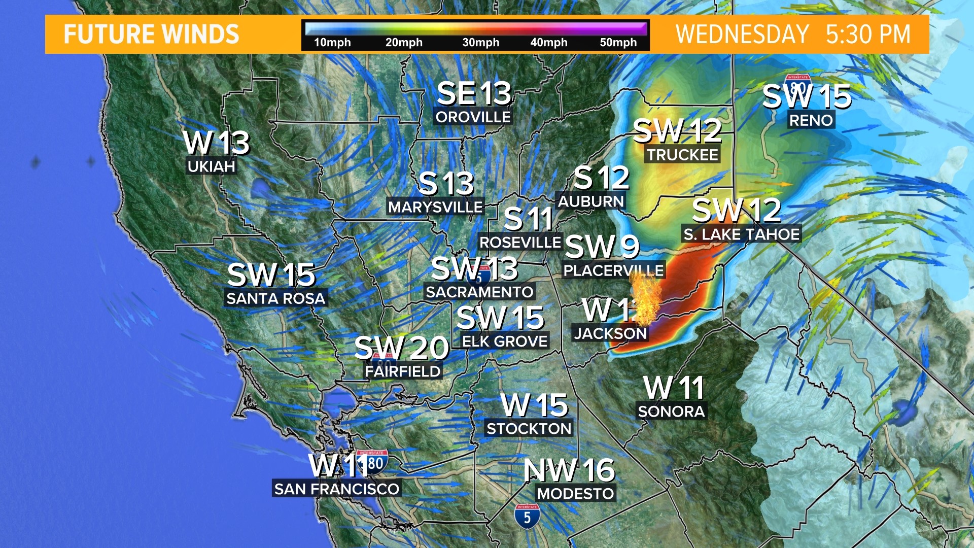 Electra Fire: Smoke impacting air quality near Amador County | abc10.com