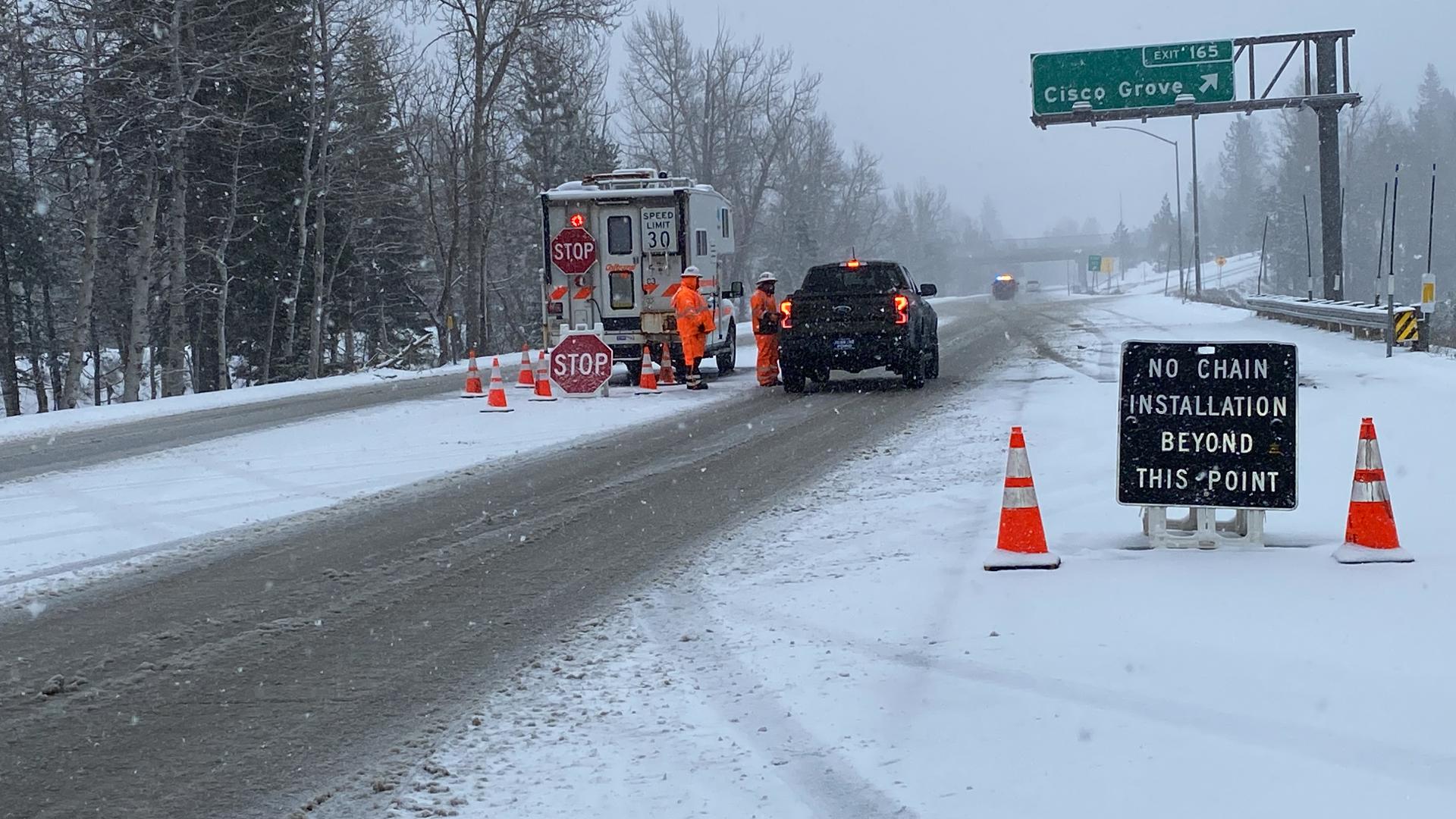Chain control updates on I-80 and I-50 ahead of snow storm | abc10.com