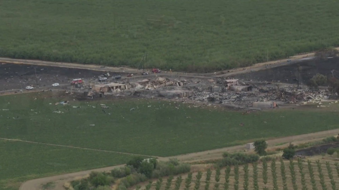Esparto fireworks warehouse explosion: Human remains found | abc10.com