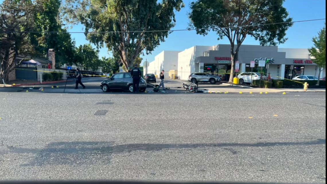 Accident in Modesto between motorcycle, car leaves 1 in hospital ...