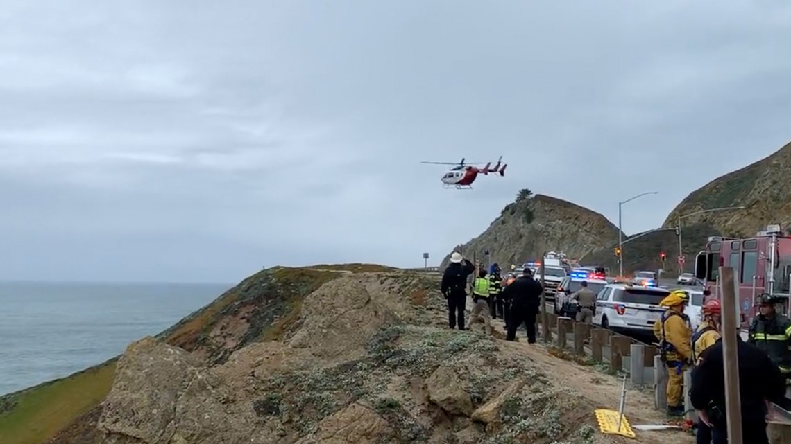 4 alive in 'miracle' after car plunges off California cliff | abc10.com
