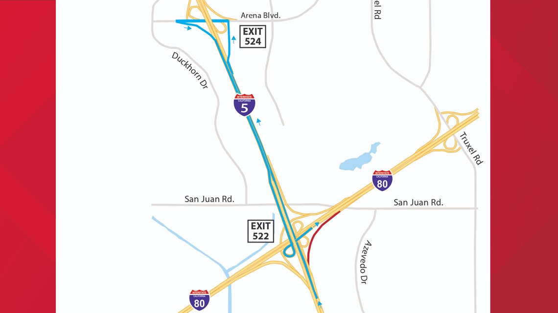 Weekend Interstate 5 and 80 closures for construction work cancelled ...