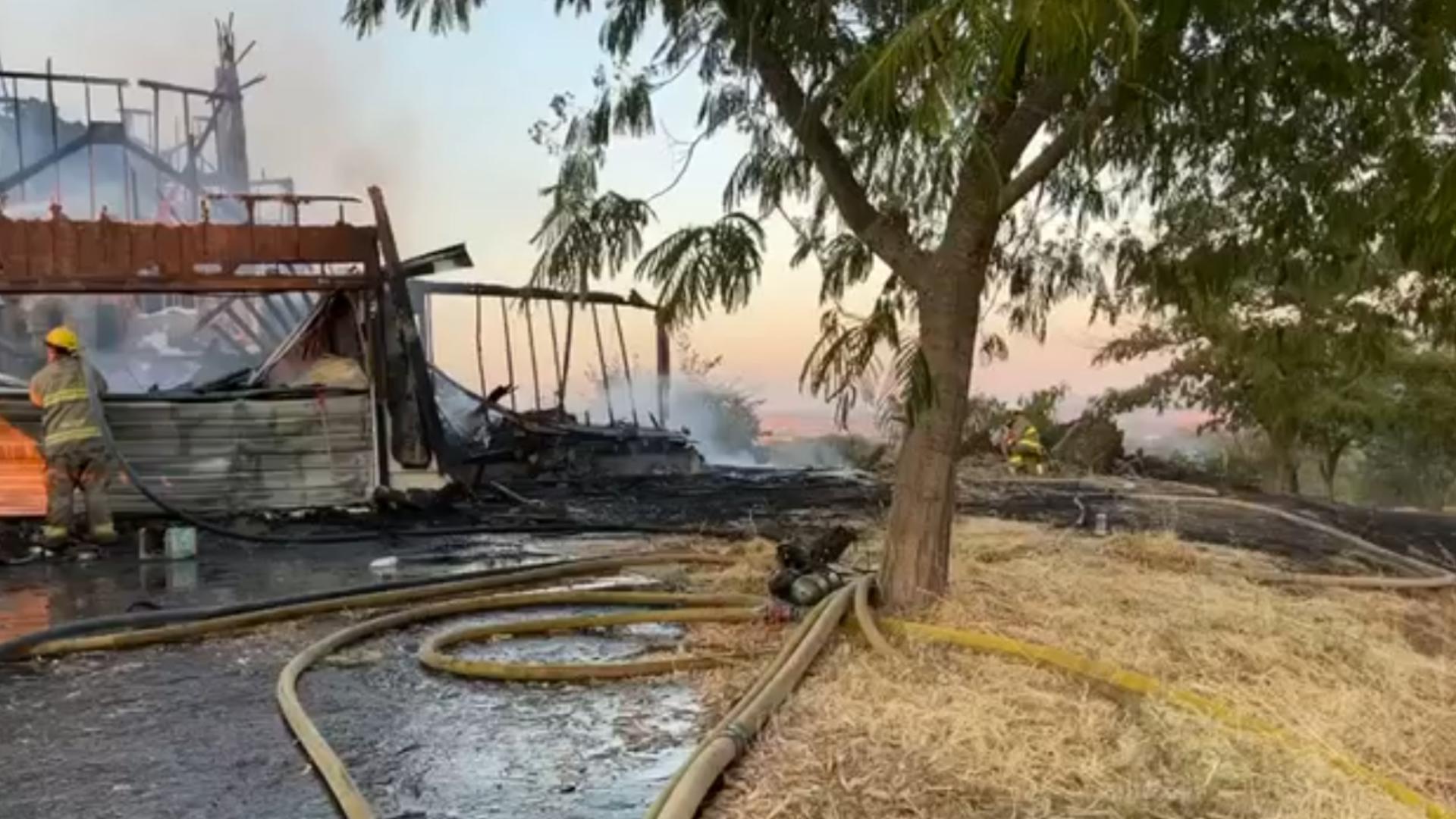 Fire in Amador County: House fire spreads to wildland | abc10.com