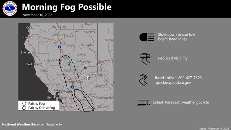 First case of tule fog expected overnight in Central Valley | abc10.com