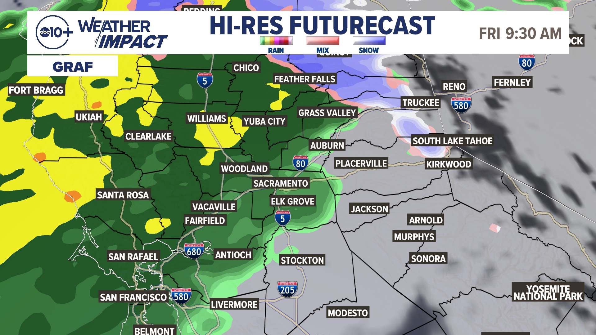 Northern California weather: Weekend rain, snow and strong winds ...