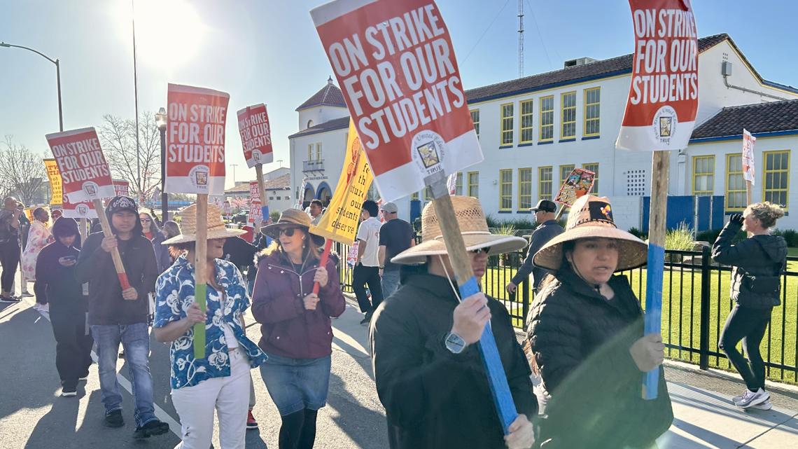 Twin Rivers teachers strike drags into fifth day as talks resume amid ...