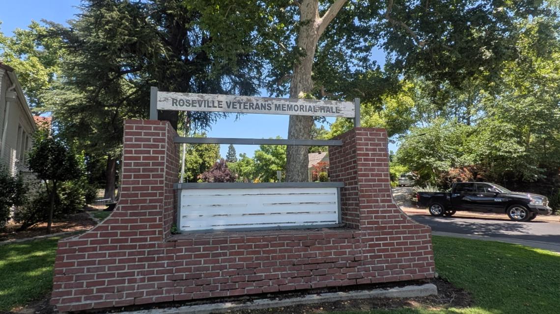 Roseville Veterans Memorial Hall vandalized for third time | abc10.com