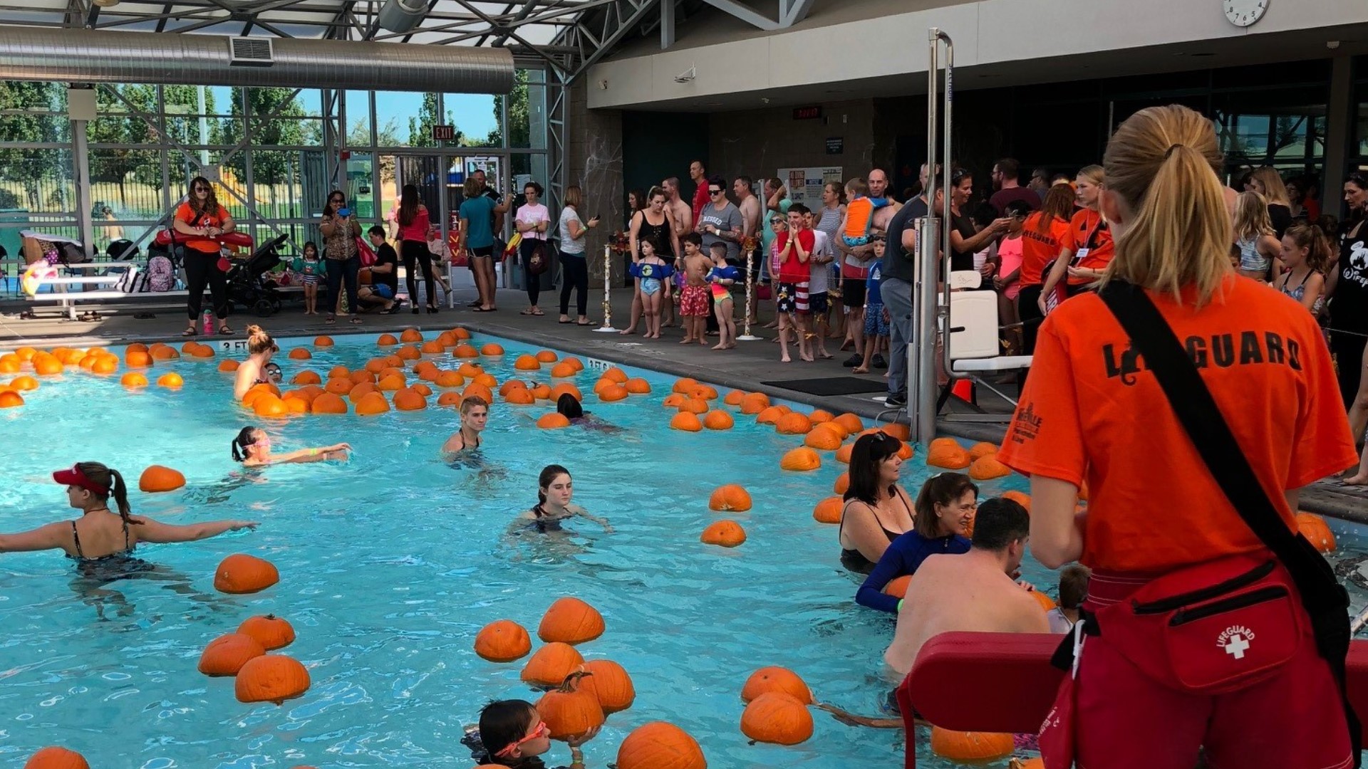 Roseville's Floating Pumpkin Patch is making waves this year | abc10.com