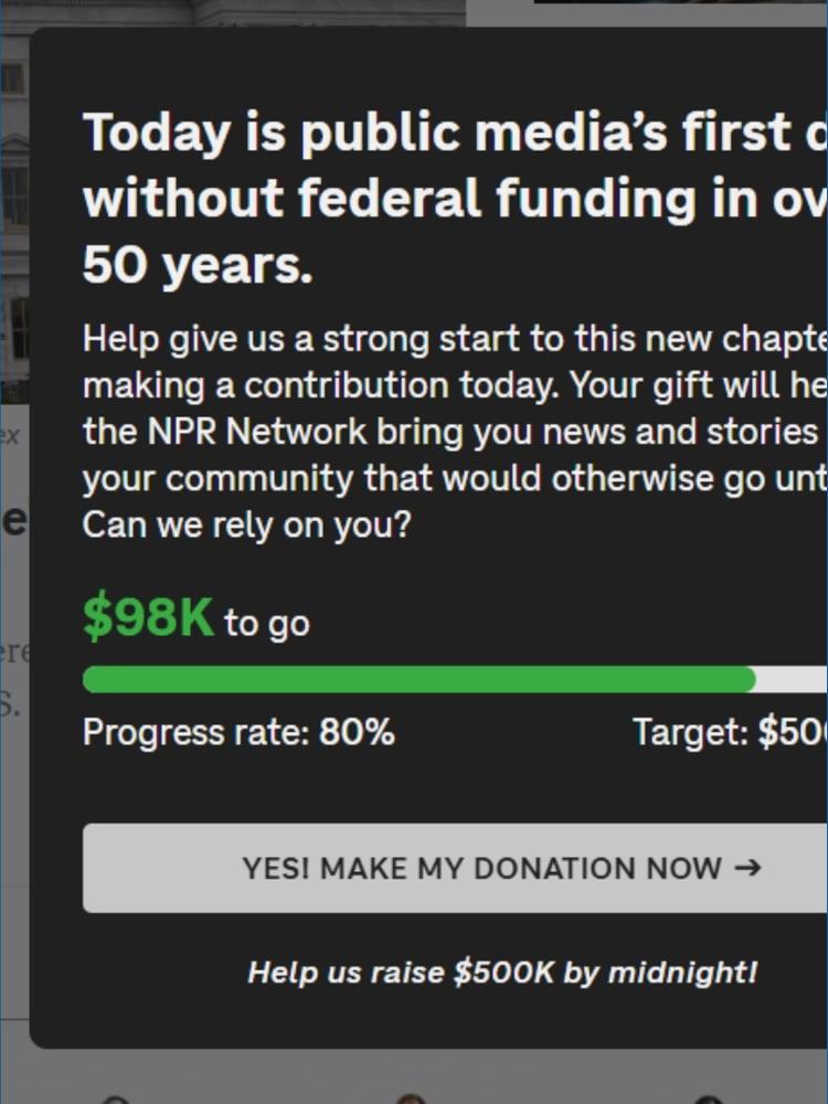 NPR, PBS and more navigate no government funding | abc10.com