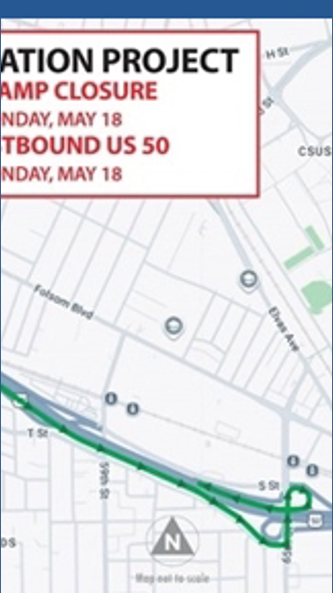 Stockton Boulevard On-Ramp to Westbound Highway 50 Closing for 11 Days ...