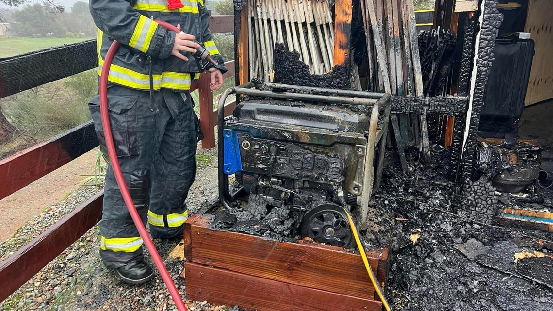 Generator at Calaveras County shed causes fire, officials say | abc10.com