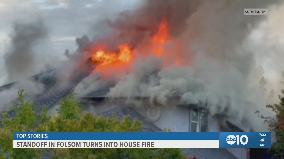 Fire breaks out during Folsom barricade; police say no arrests made ...