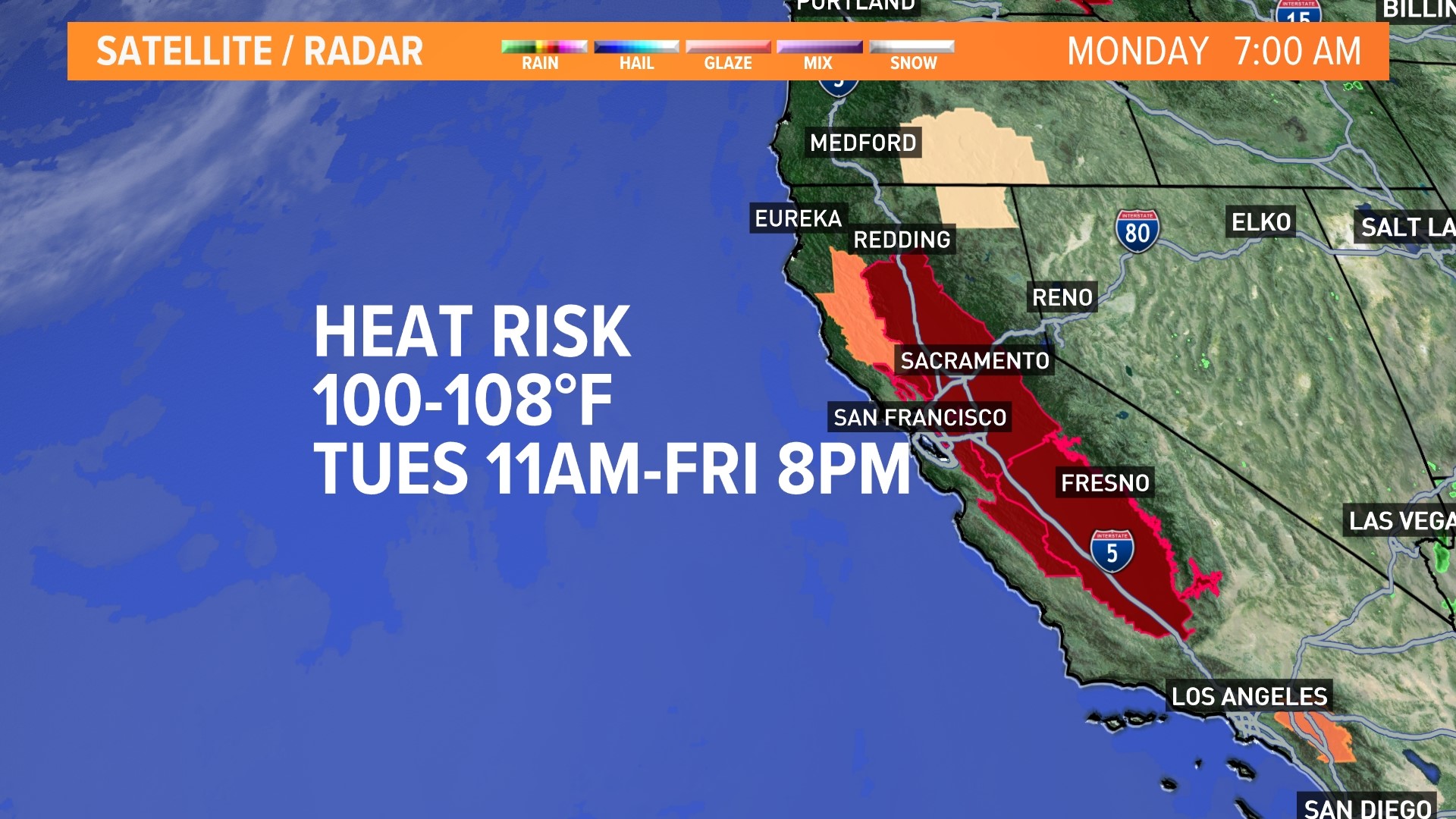Weather for Sacramento: Temperatures over 100 degrees this week | abc10.com